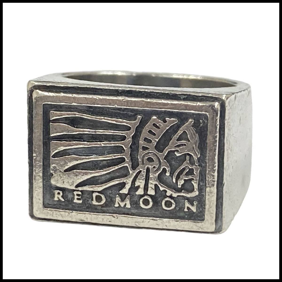 REDMOON RED MOON レッドムーン シルバー 925 ロゴ インディアン スタンプワーク 印台 リング 指輪 19号 ネックレス バイカー(その他)｜売買されたオークション情報 ...