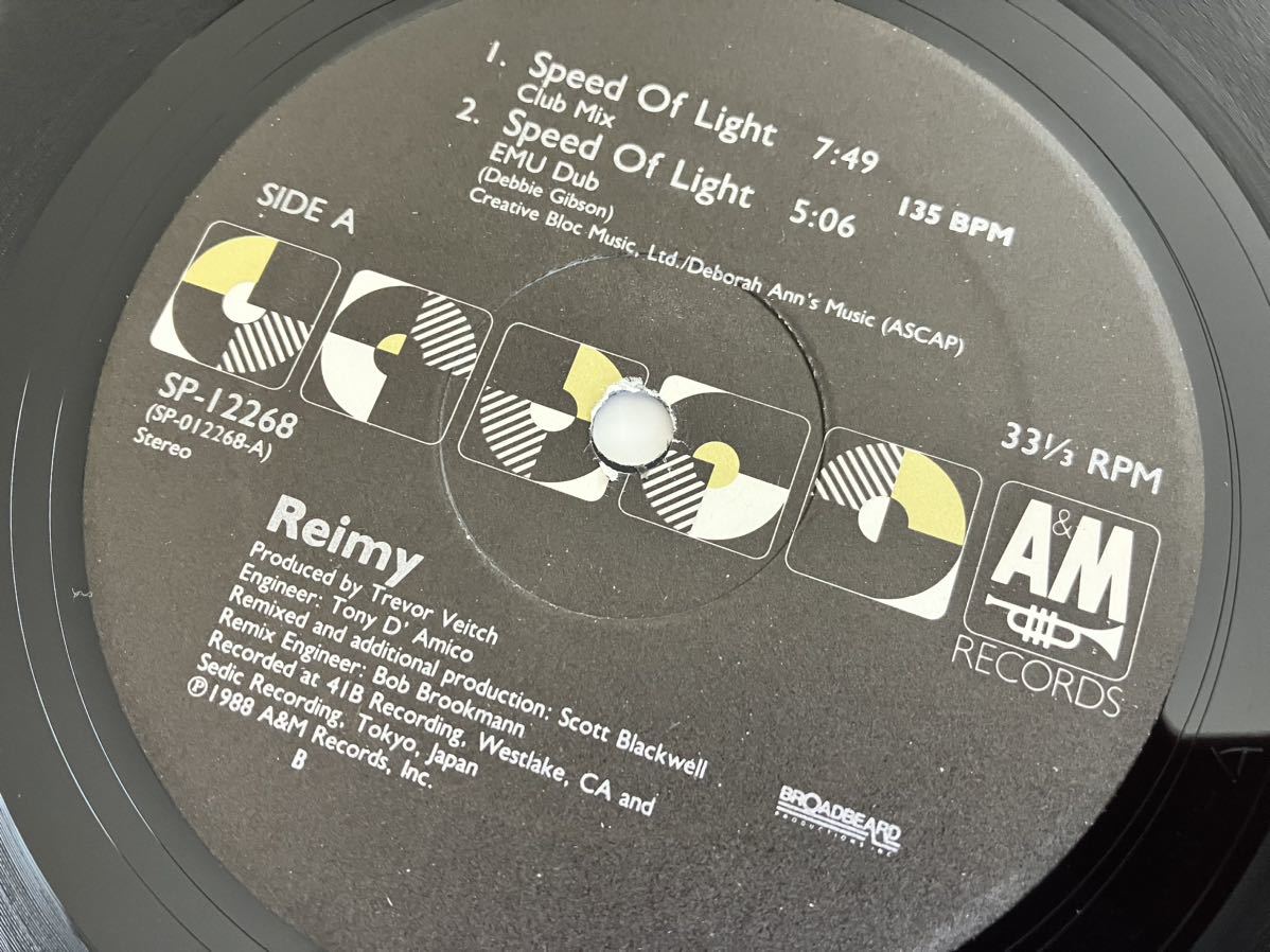 シュリンク付良好品 REIMY 麗美 /Speed Of Light Club Mix EMU Dub NY Mix A&M SP12268 ...