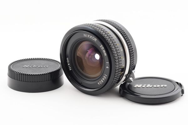 Rank:B Nikon Non Ai Nikkor 20mm F4 MF 単焦点 超広角 レンズ / ニコン F Mount 非Ai 品 1 ...