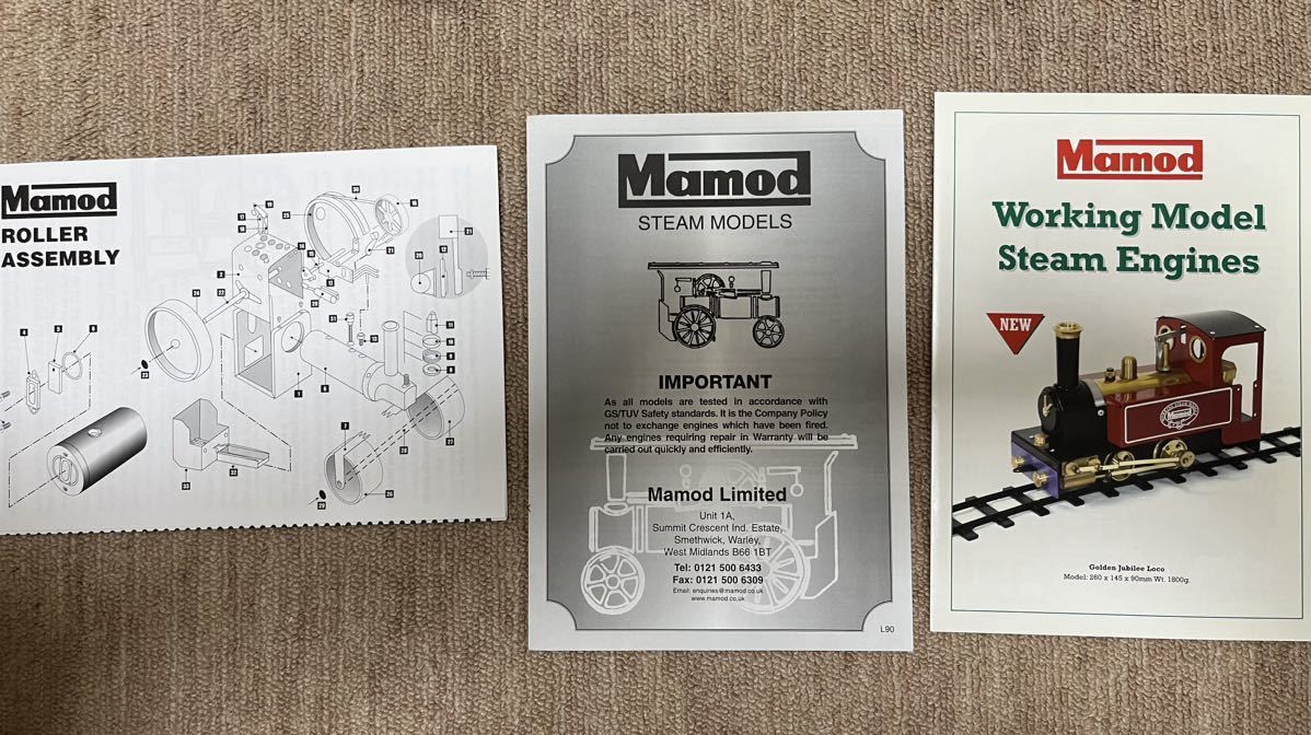 MAMOD マモッド STEAM ROLLER SR1a スチームローラー イギリス製 Live Steam Kit ライブスチームキット ...