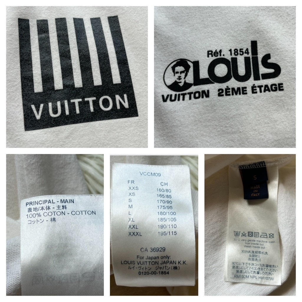 LOUIS VUITTON 2019AW Back Flower Print Tee Shirt RM192M NPL HHY07W ルイ ...