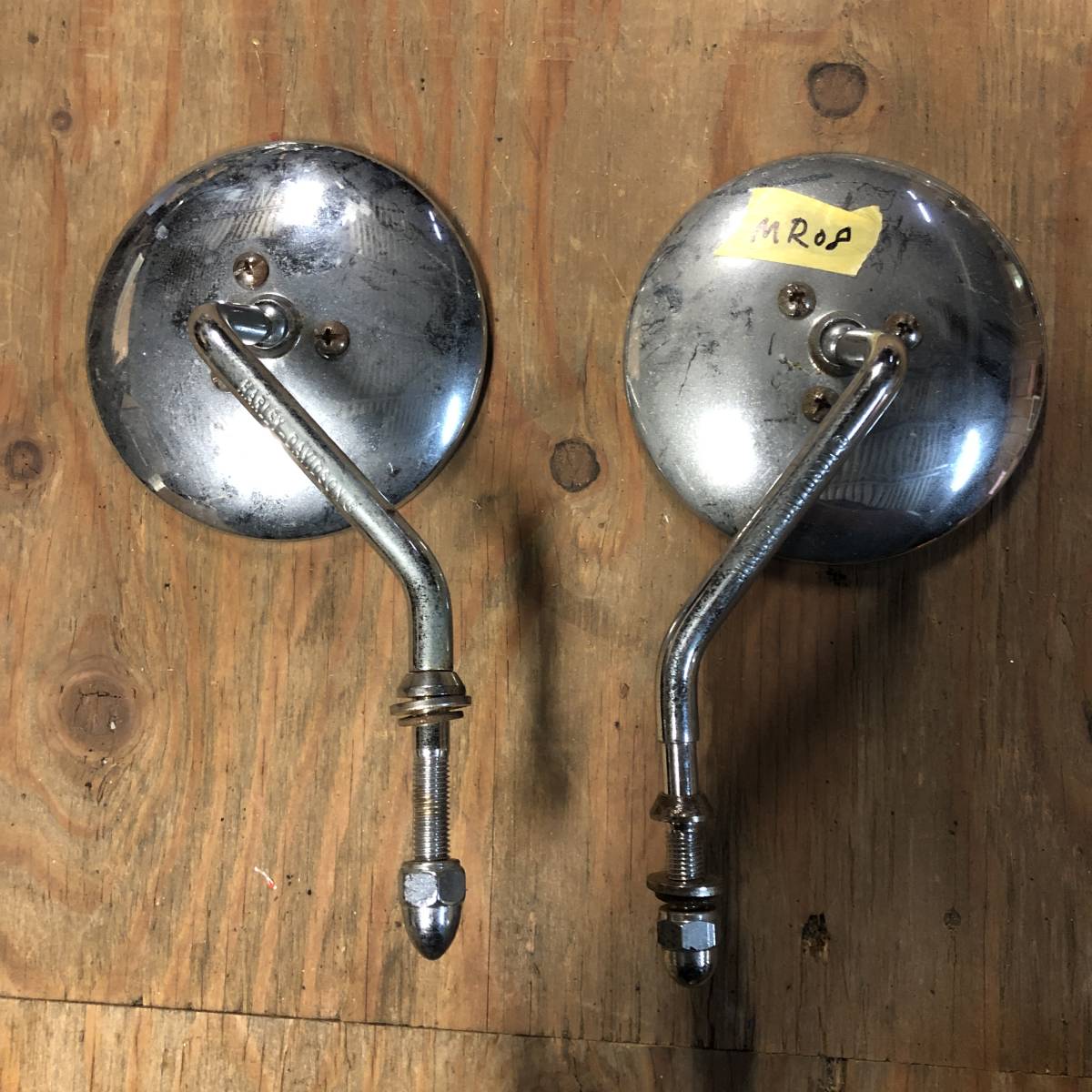 MR08 ハーレー 純正 ショベル ミラー 左右 セット スポーツスター ダイナ ソフテイル ツアラー カスタム チョッパー XL FL FX ショベル(ミラー)｜売買されたオークション情報 ...