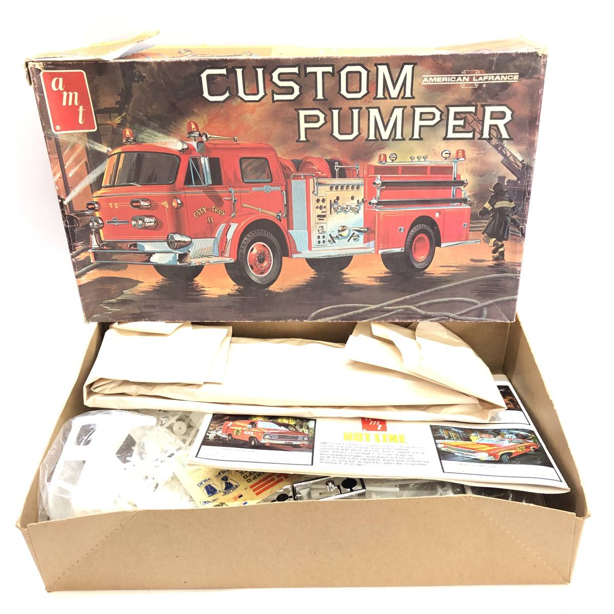 amt CUSTOM PUMPER 1/25 アメリカン ラフランス 大型消防ポンプ車 消防車 作業車 ホビー プラモデル 現状品 ...