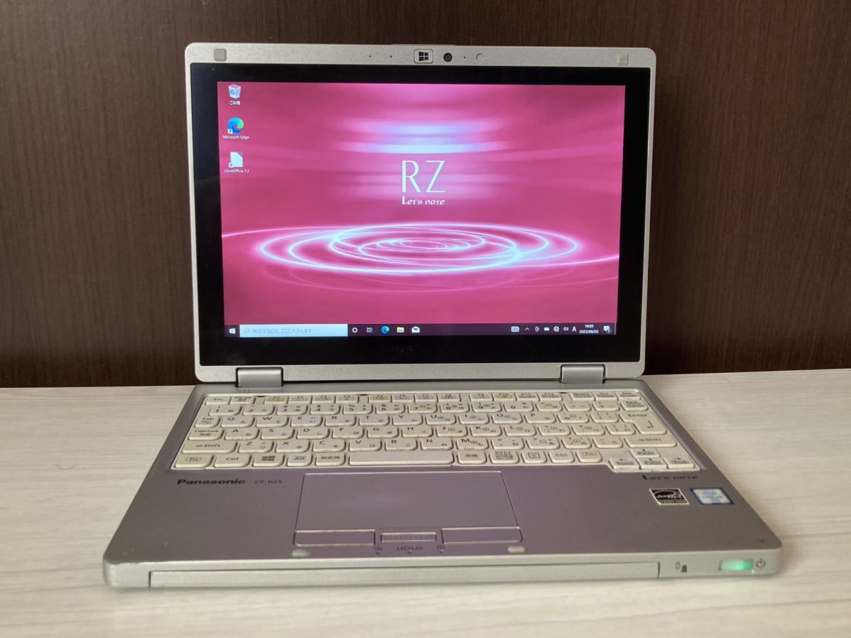 動作良好 高画質WUXGA液晶 Panasonic Let's note CF-RZ5 Core-M5 高速M.2 SSD Win10 ...