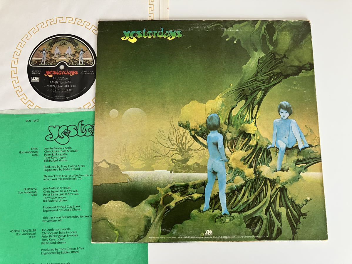 YES / yesterdays LP ATLANTIC US SD18103 74年盤 Jon Anderson Chris Squire ...