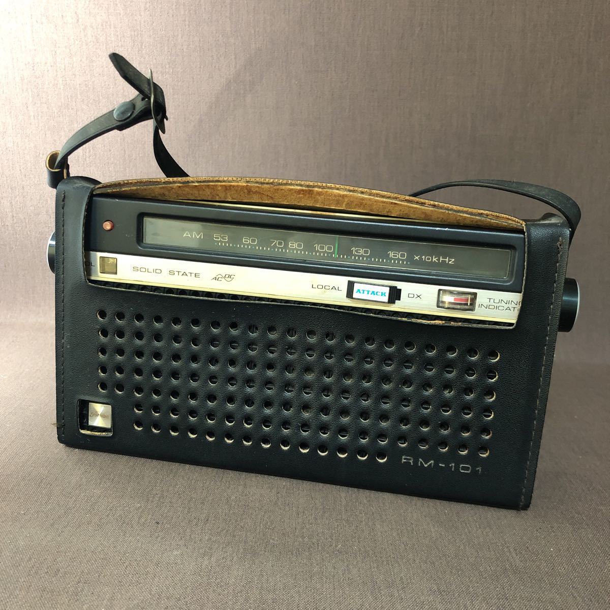 M58 昭和レトロ TOSHIBA GT RADIO RM-101 東芝 SOLID STATE AC/DC AM トランジスターラジオ アンティークラジオ(アンティーク)｜売買された ...