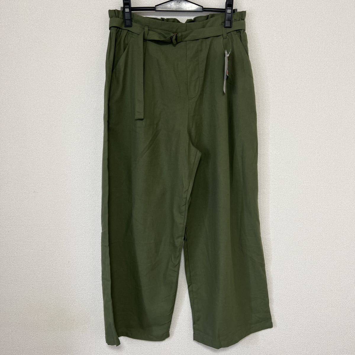 タグ付 dearful ベルト付ワイドパンツ XL グリーンカーキ(XLサイズ以上)｜売買されたオークション情報、yahooの商品情報をアーカイブ公開 - オークファン（aucfan.com）