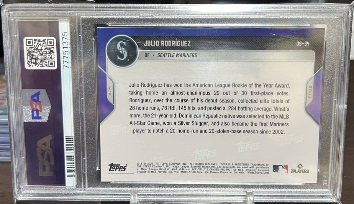 JULIO RODRIGUEZ RC 2022 topps now OFF season rookie of the year(Topps ...