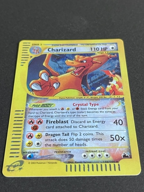ポケモンカード クリスタルタイプ リザードン Crystal Charizard Skyridge reverse 1st Edition eシリーズ 英語版 海外(シングルカード)｜売買され ...