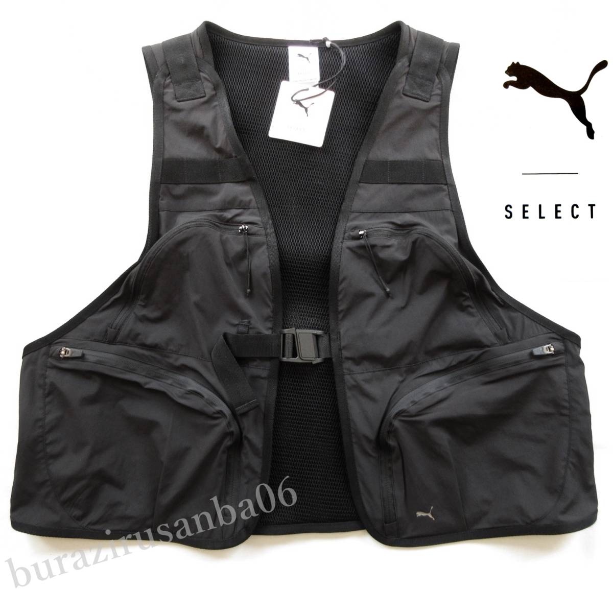 定価19 800円 PUMA プーマ CHROME ROADS ハイブリッド テク ベスト 多機能 複数収納 春夏 メンズ US/L 日本XL相当 黒 ブラック(ジャケット、上着)｜売買された ...