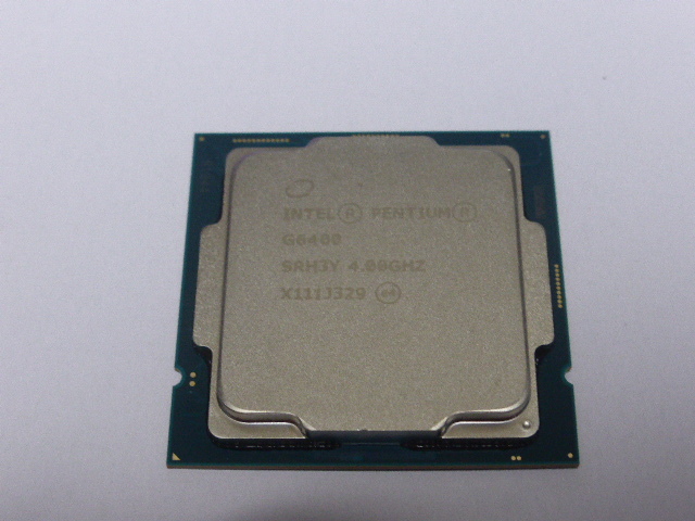 INTEL CPU PENTIUM G6400 2コア4スレッド 4.00GHZ SRH3Y LGA1200 Comet Lake CPUのみ 起動確認済み ③(Pentium)｜売買された ...
