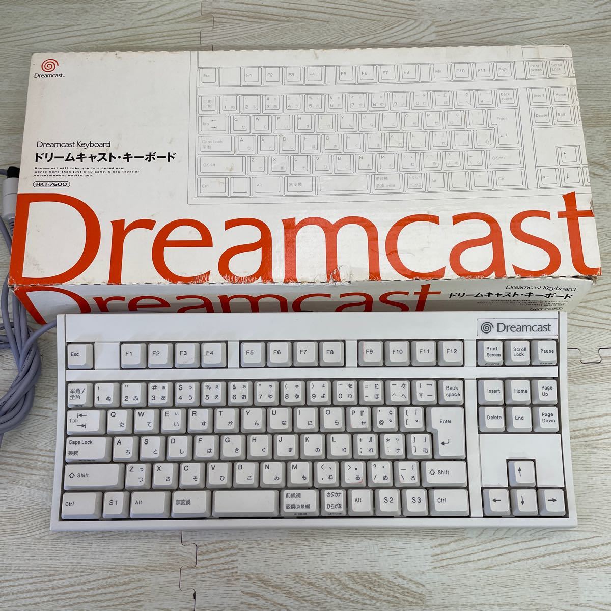 ドリームキャスト キーボード Dreamcast Keyboard HKT-7600 SEGA ゲーム 動作未確認 ジャンク品(レース)｜売買 ...