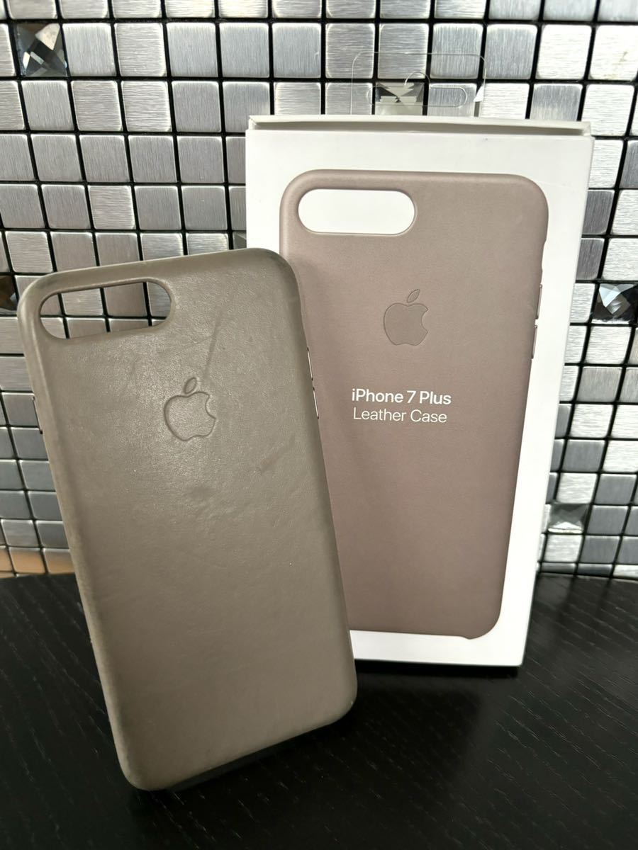 良品 iPhone7Plus/ 8Plus / Apple純正 本革 レザーケース リアルレザー トープ 上品なグレージュ系カラー(iPhone 7 Plus/8 Plus用)｜売買された ...