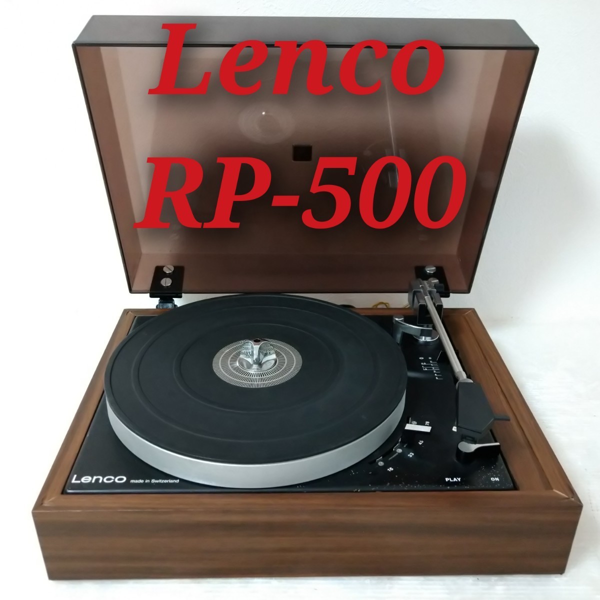Lenco RP-500 MADE IN Swizerland レンコ ターンテーブル レコードプレーヤー レコードプレイヤー TOA メイド ...