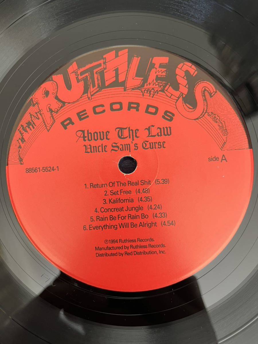 Above The Law Uncle Sam's Curse レコード LP Hip Hop Gangsta G Funk G Rap ...