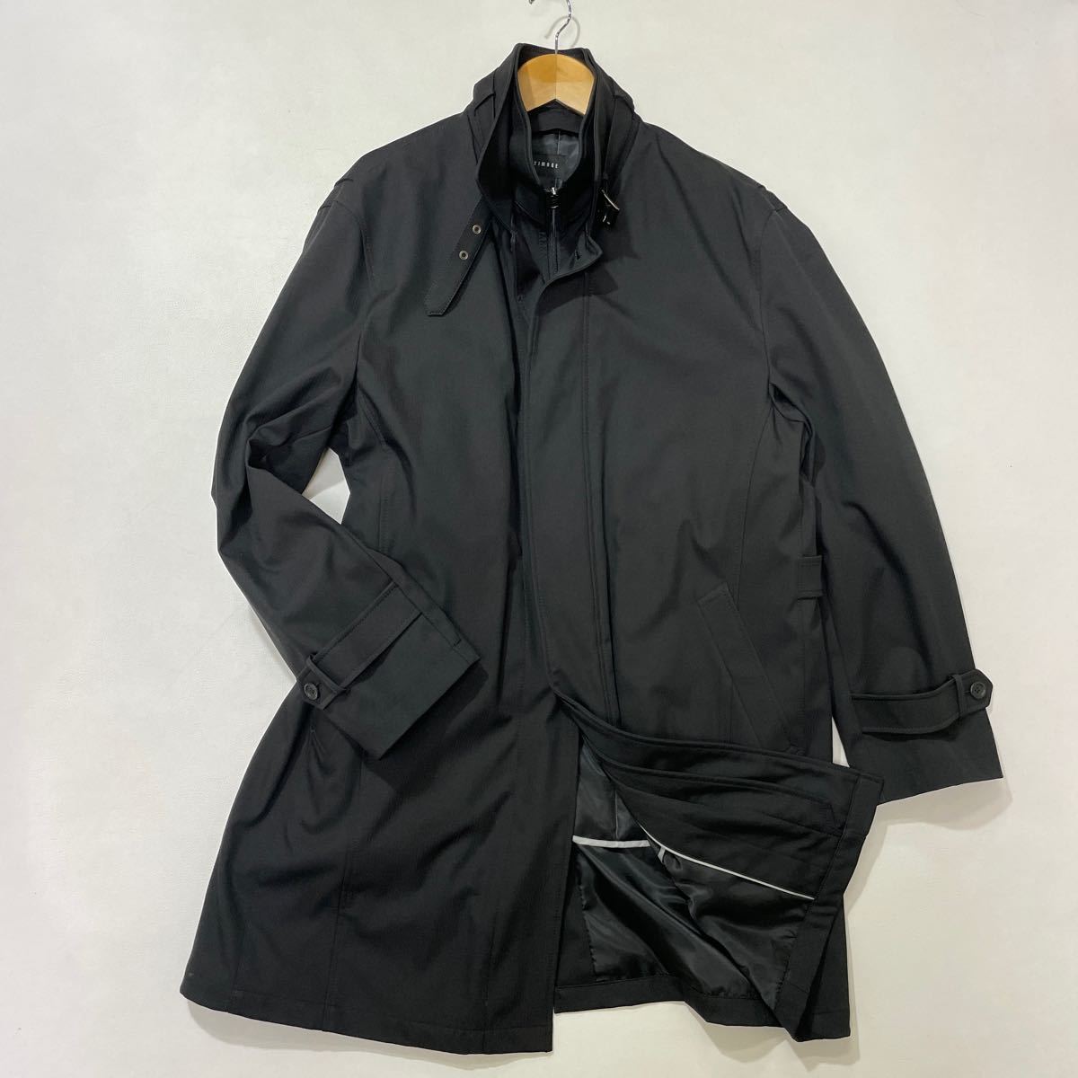 245 INTIMAGE インティマージ AOKI ライナー付 スタンドカラーコート チンストラップ 通勤 ビジネス 防寒 ブラック 黒 メンズ 31130A(XLサイズ以上)｜売買された ...