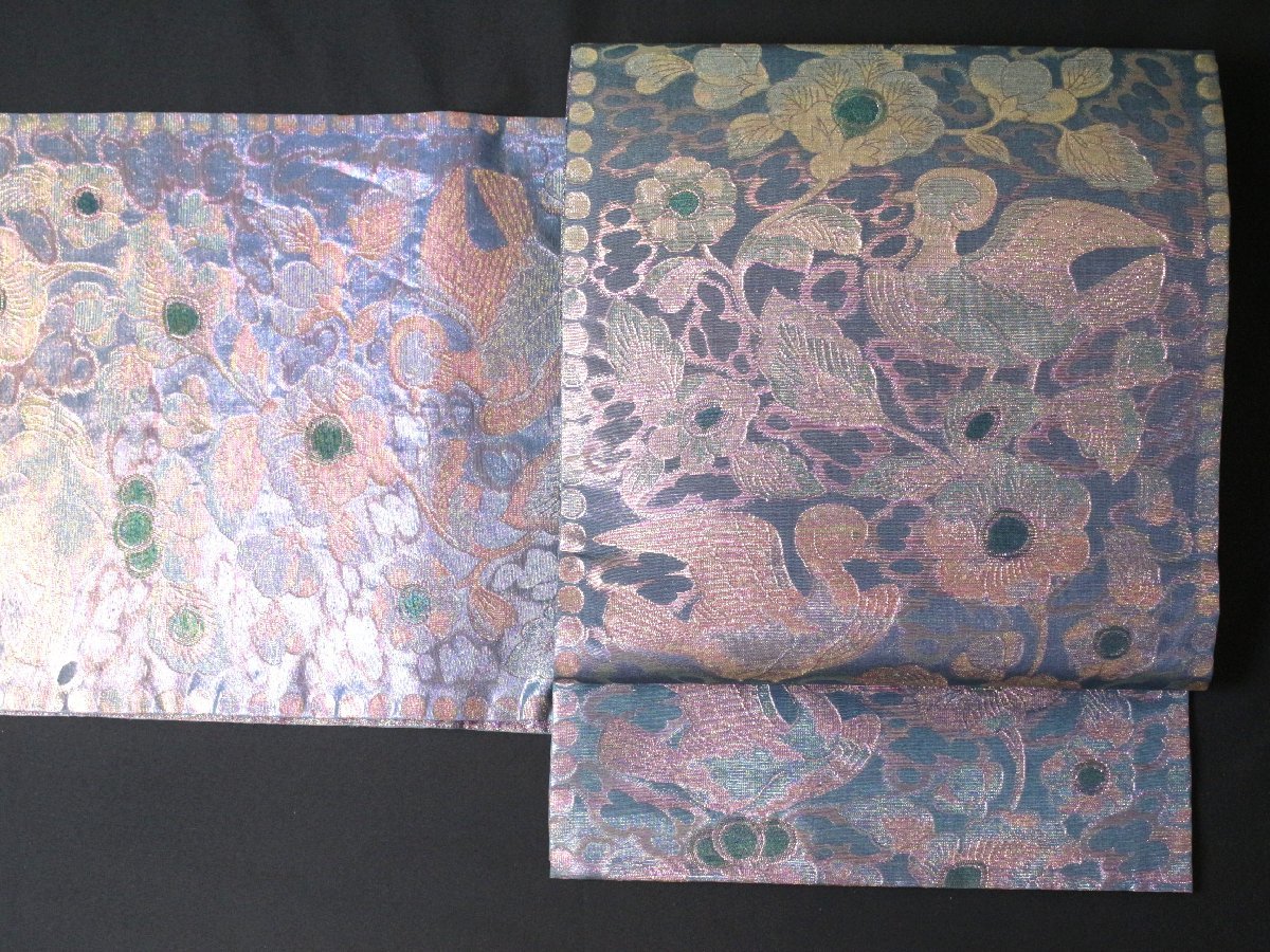 織の宝石 佐波理綴れ 正絹袋帯 鴛鴦 花文様 e1-107(仕立て上がり)｜売買されたオークション情報、yahooの商品情報をアーカイブ公開 - オークファン（aucfan.com）