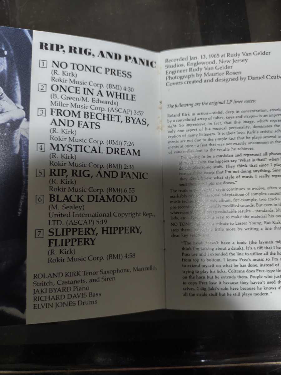 CD ROLAND KIRK ローランド カーク/リップ リグ & パニック Rip Rig And Panic/エルヴィン ジョーンズ ...
