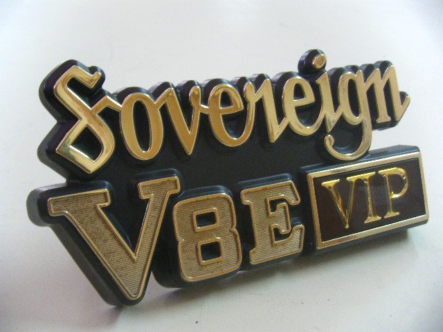 旧車 250 日産 ニッサン プレジデント 純正 Sovereign ソブリン V8E VIP ゴールド フロントグリル エンブレム P3513(フロント)｜売買されたオークション情報 ...