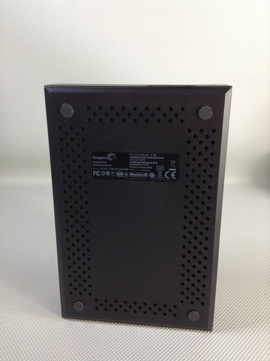 S4172 Seagate シーゲート 外付けハードディスク HDD 3TB SRD00F2 SGD-EX030UBK アダプター付 フォーマット済 240219(2TB～)｜売買された ...