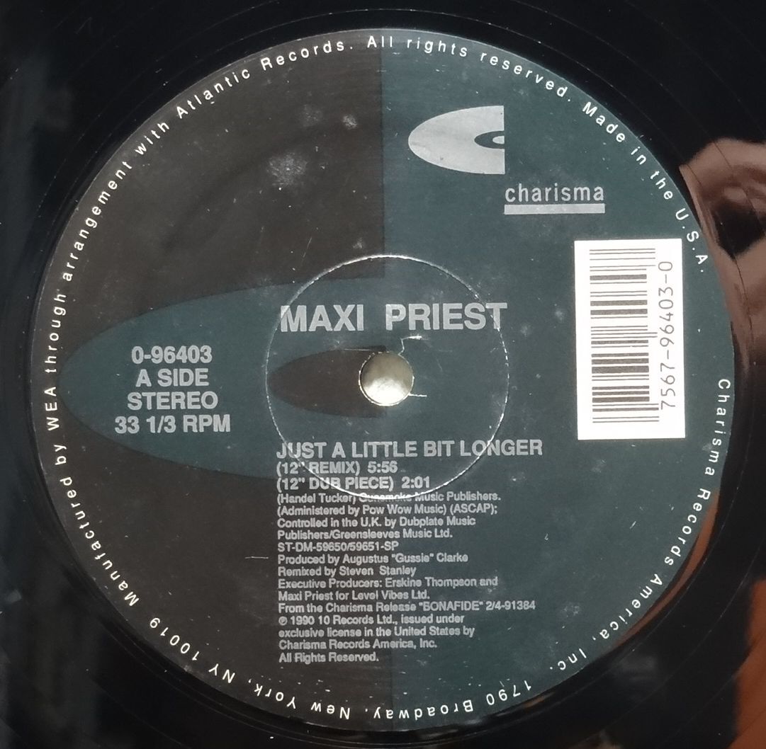 Maxi Priest Just A Little Bit Longer ZG R6/2(レゲエ)｜売買されたオークション情報、yahooの ...