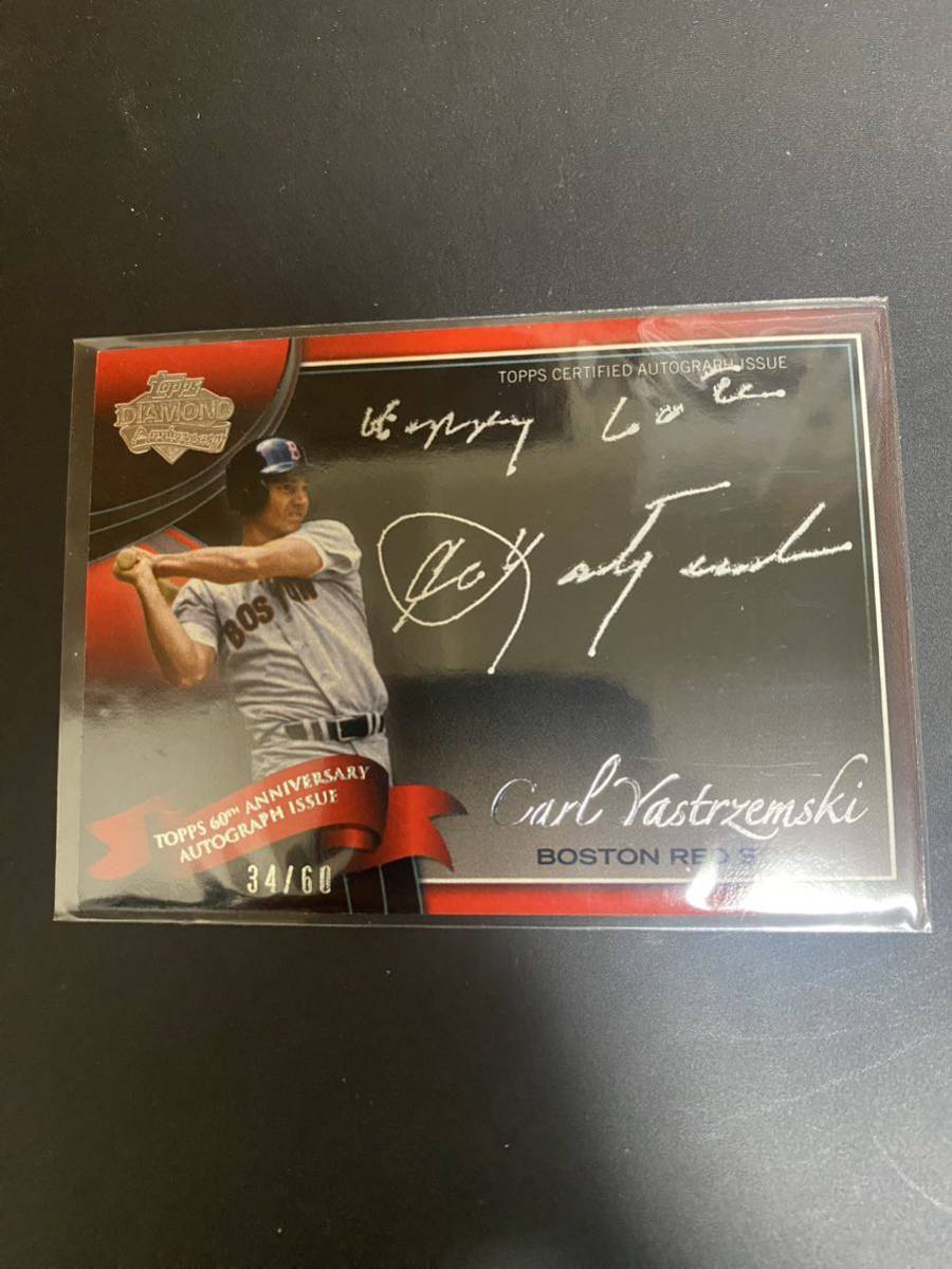 2011 Topps Diamond ANNIVERSARY CARL YASTRZEMSKI autograph auto オート ヤスト ...