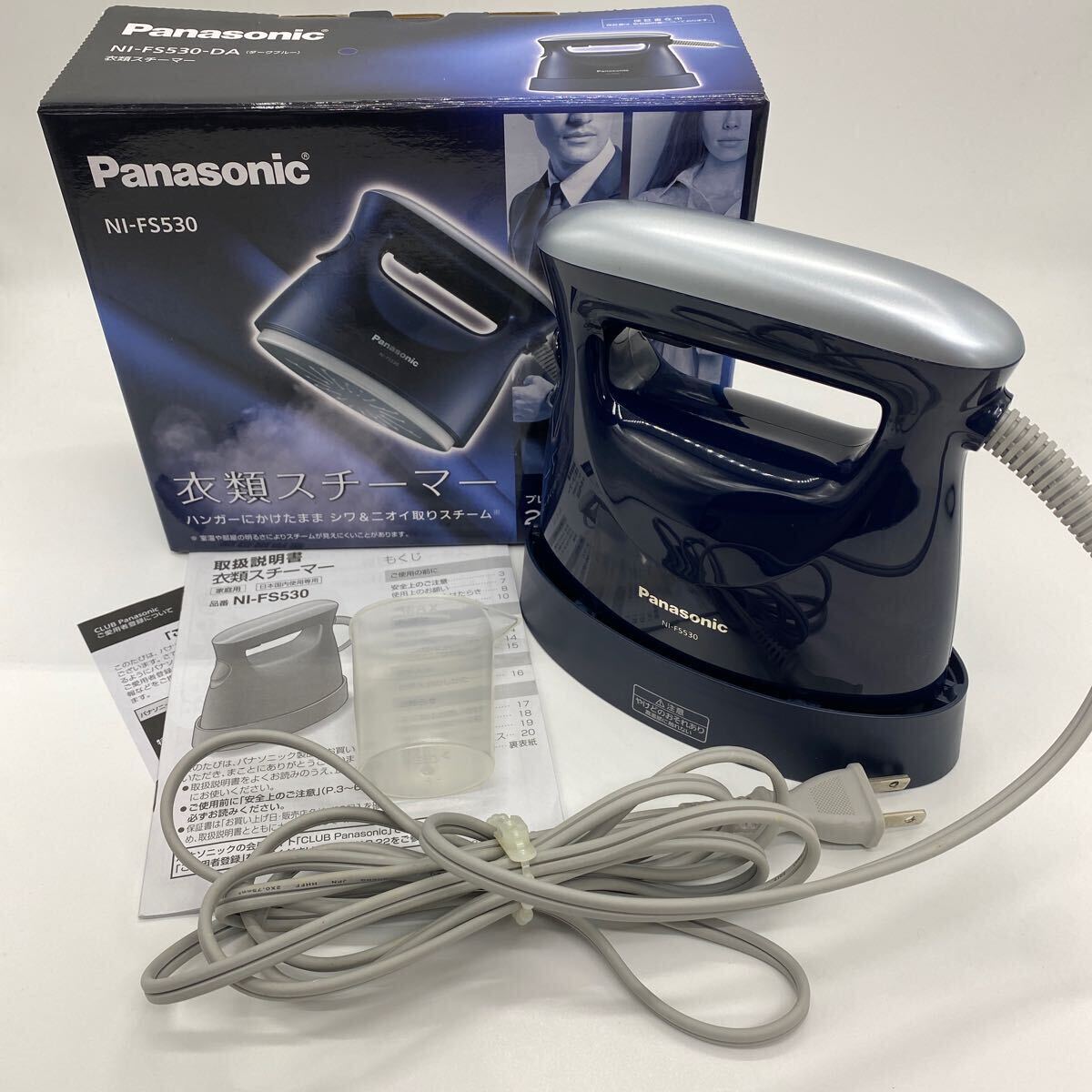 Panasonic パナソニック 衣類スチーマー NI-FS530-DA ダークブルー / スチーム シワ 服(コードレスアイロン)｜売買され ...
