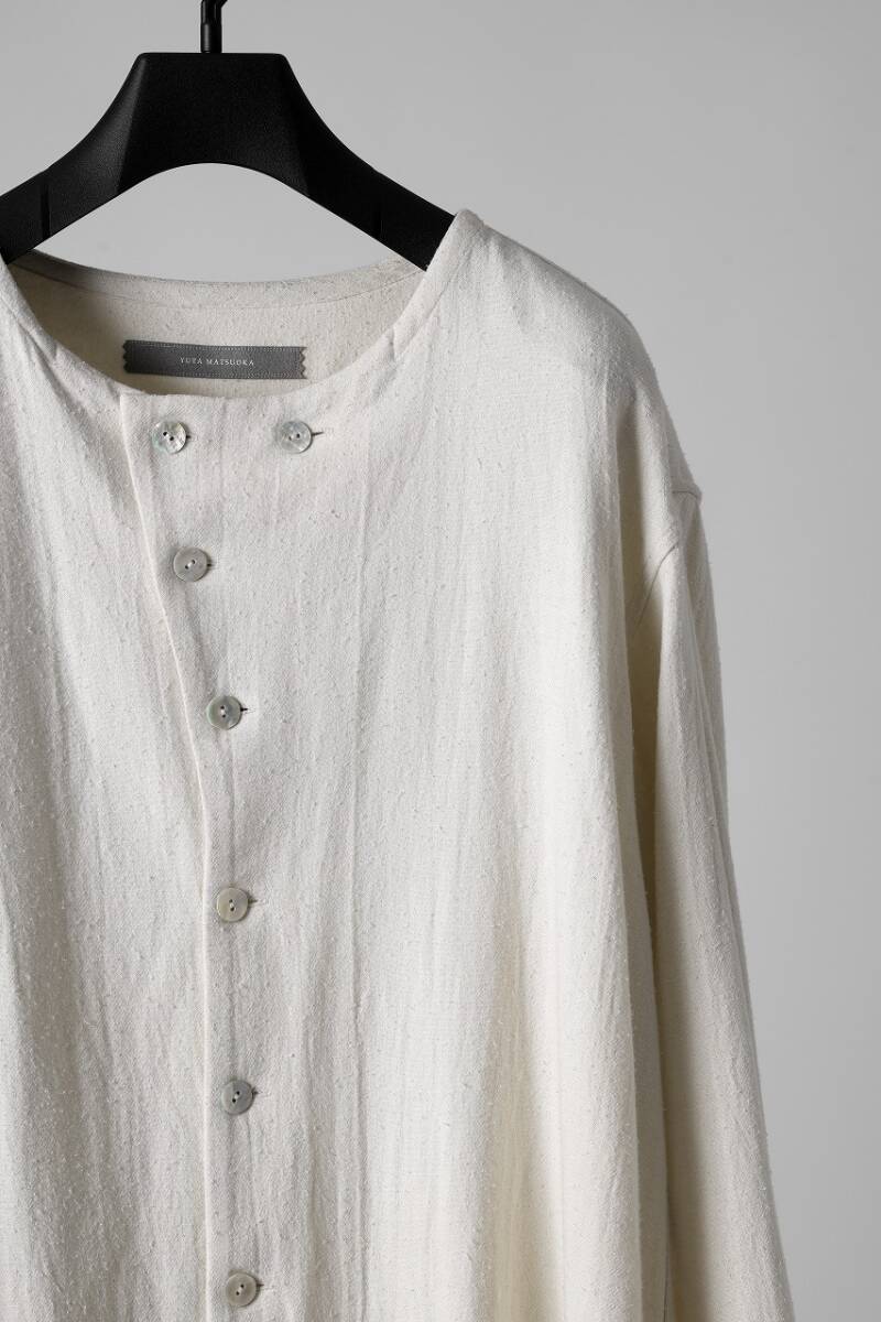YUTA MATSUOKA round neck shirt/cotton silk nepviyella定価33000円タグ付き ...