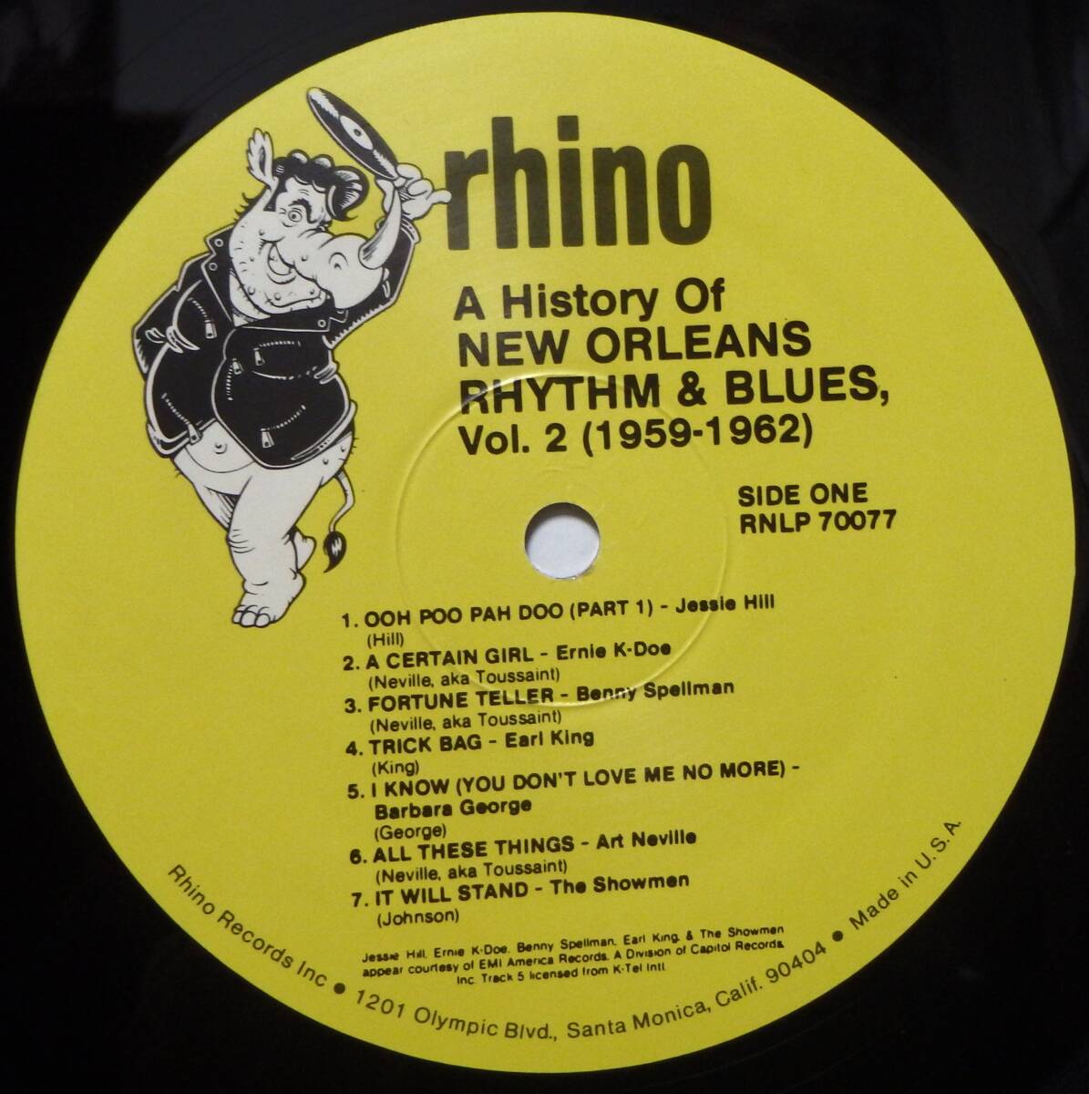 VBS112 V.A. A History Of New Orleans Rhythm & Blues Volume 2 1959-1962 87 US Compilation リズム ...