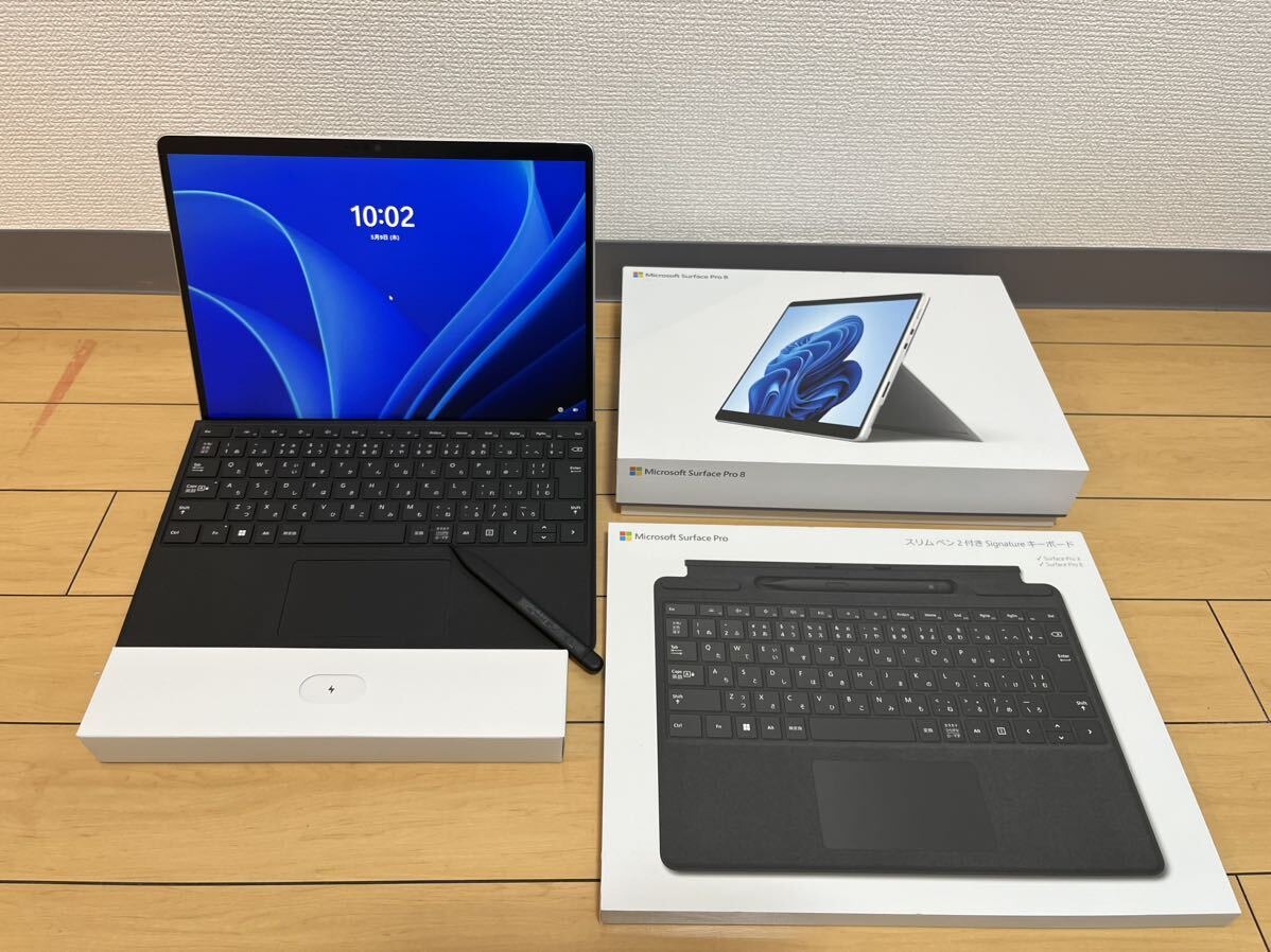 Microsoft Surface Pro 8 プラチナ キーボード スリムペン2付き 8GB/256GB 8PQ-00010 Pro8 ...