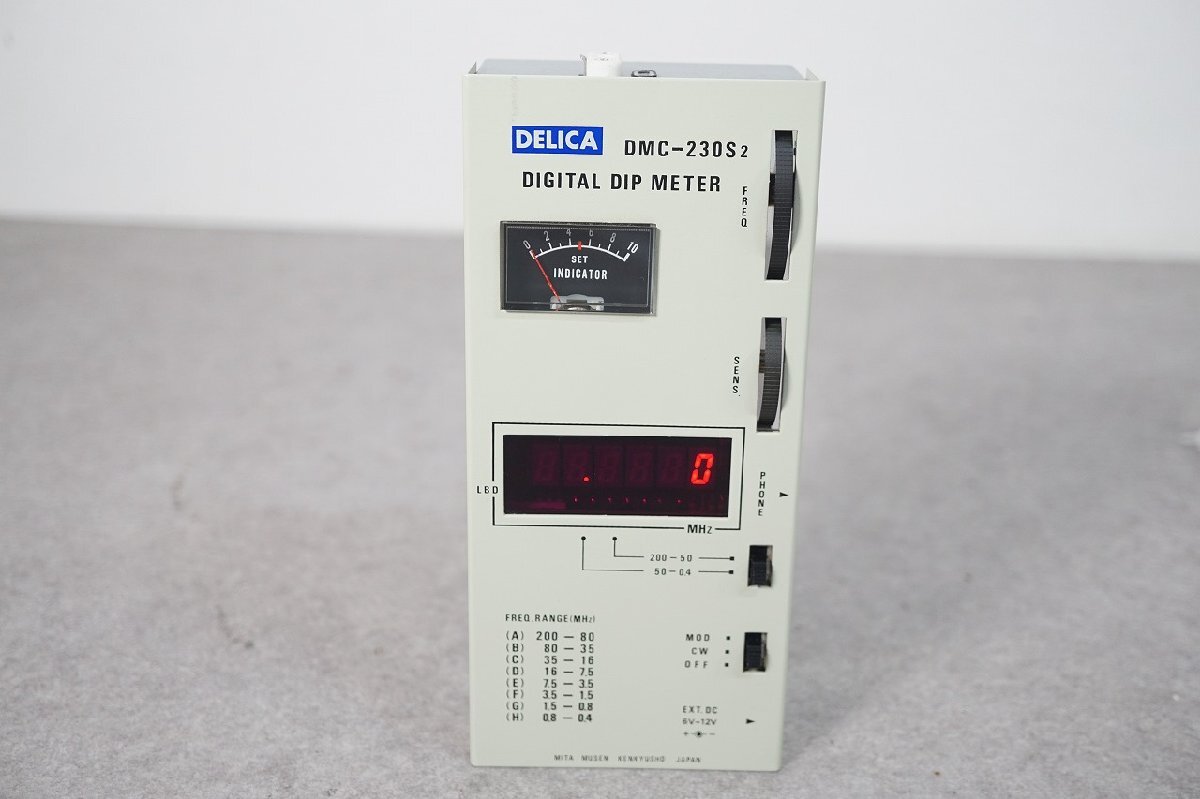 NZ E4324860 三田無線研究所 DELICA デリカ DMC-230S2 DIGITAL DIP METER デジタル ディップ ...