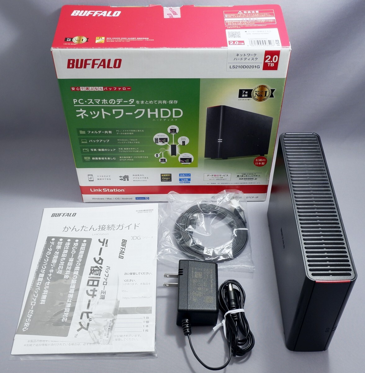 BUFFALO LinkStation LS210D0201G 2TB 高速NAS 訳あり(NAS)｜売買されたオークション情報、yahooの商品情報をアーカイブ公開 - オークファン ...