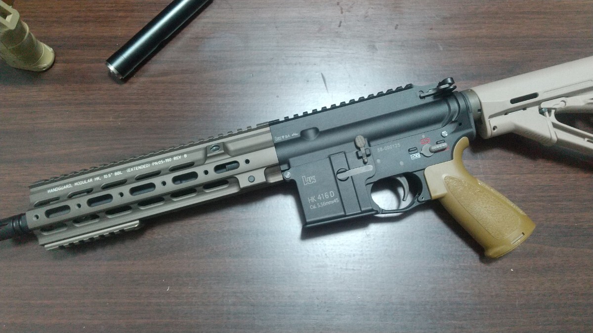 Arts Airsoft製 Hk416D ATW トレポン ptw SYSTEMA M733 M727 Mk18 URG-I MP7 M203 ...