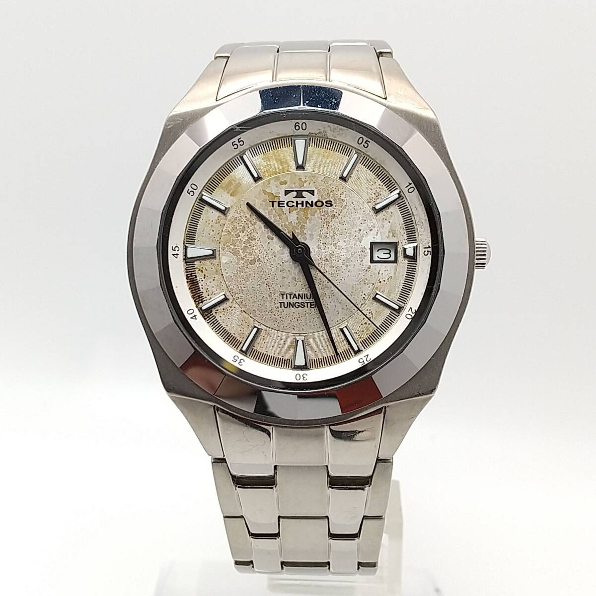 電池交換済 テクノス TECHNOS TITANIUM TUNGSTEN T9577 メンズ/腕時計/アナログ/クォーツ(テクノス)｜売買されたオークション情報、yahooの商品情報を ...