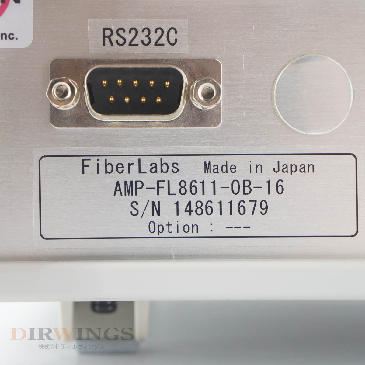 DW 8日保証 AMP-FL8611-OB-16 FiberLabs 1280-1320nm ファイバーラボ O-band amplifier PDFA Oバンド光ファイバアンプ 鍵 ...