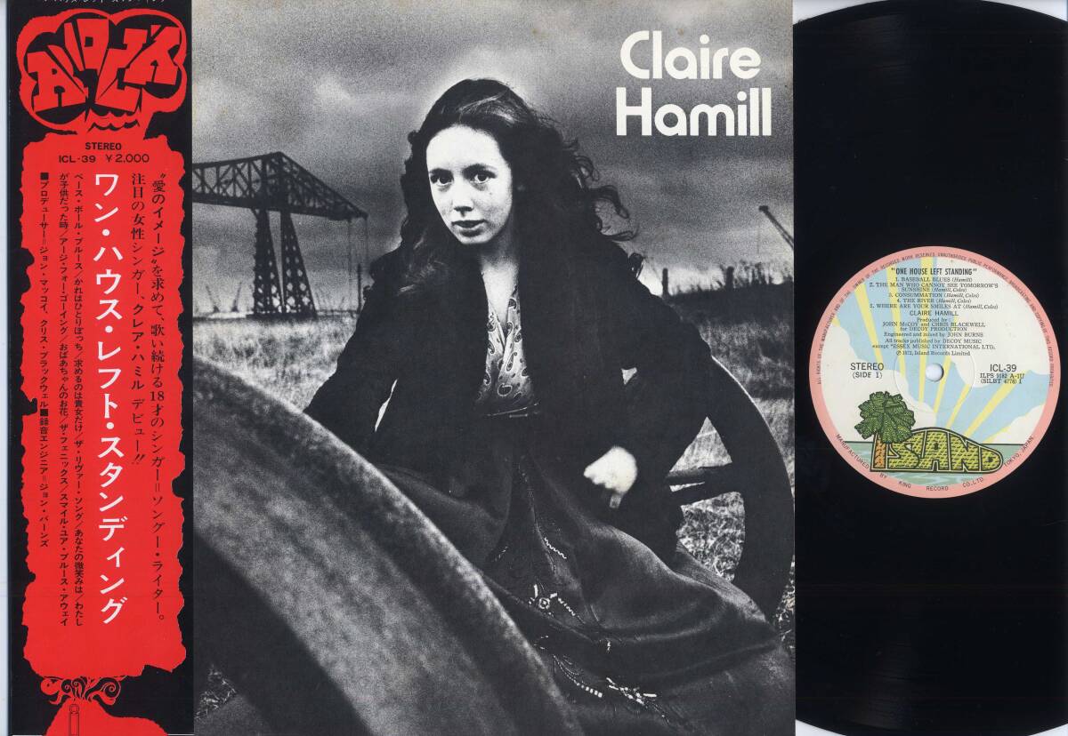 LP クレア ハミルONE HOUSE LEFT STANDING 帯付/ISLAND ICL-39 ￥2 000 '72 CLAIRE ...