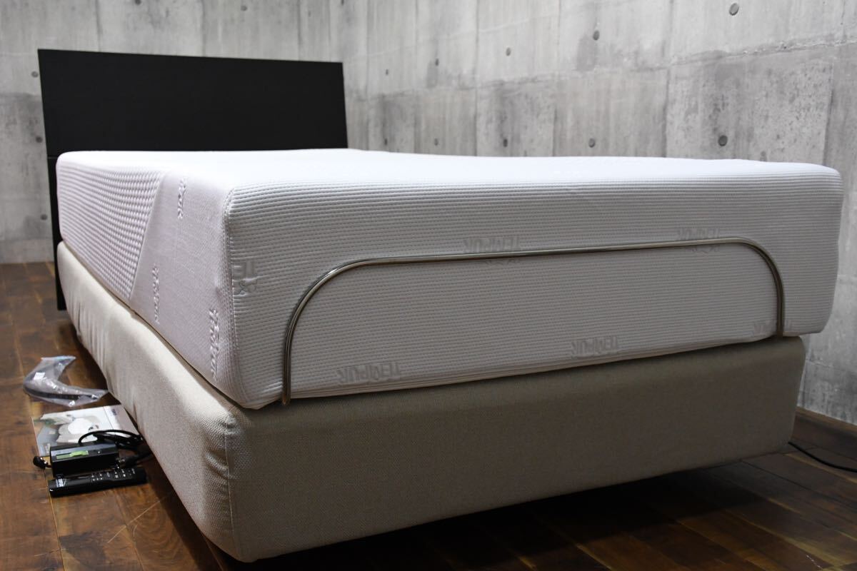 DGK25 展示品 TEMPUR テンピュール New ZERO-G ニューゼロジー 400 シングルサイズ ベッドボード付き 2モーター 電動リクライニングベッド(マットレス付き)｜売買され ...