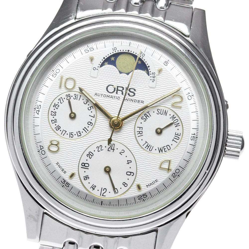 オリス ORIS 7433B デイデイト ムーンフェイズ 自動巻き メンズ _823707(オリス)｜売買されたオークション情報、yahooの ...