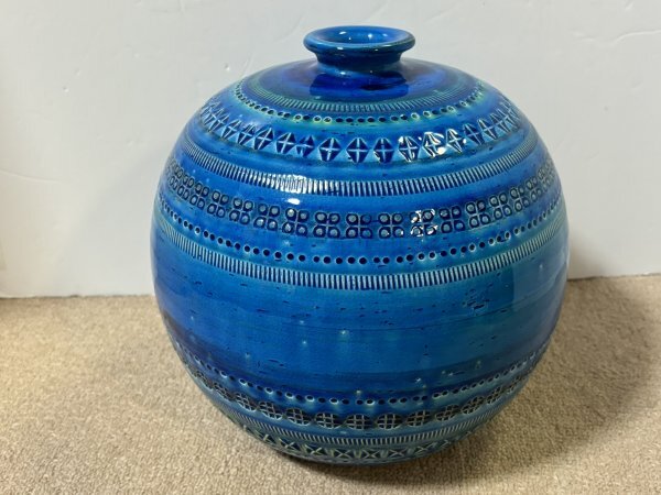 BITOSSI FLAVIA ART43 ビトッシ フラビア リミニブルー アルド ロンディ 花瓶 花器 フラワーベース 壺 壷 イタリア製 ...