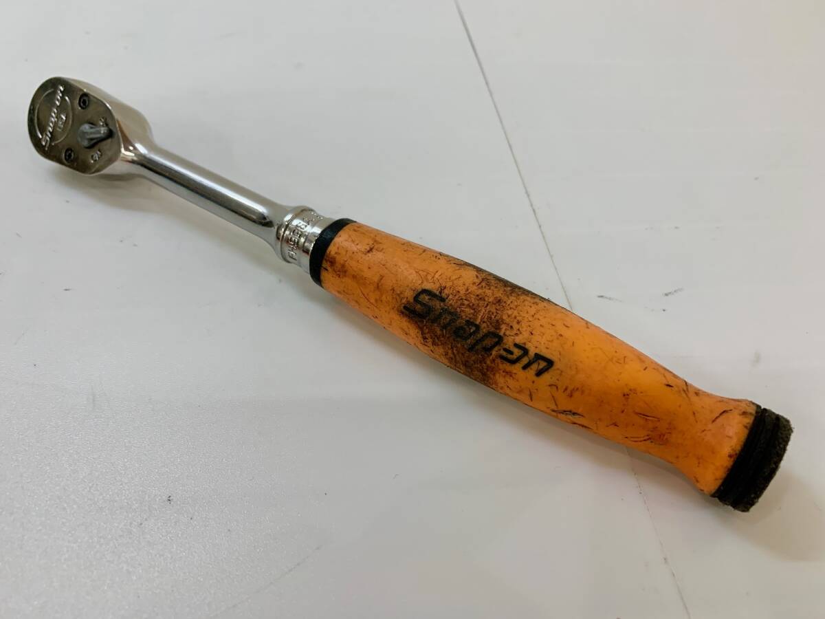 F4633 Snap-on スナップオン 3/8 ラチェットハンドル FH936A オレンジ 工具 現状品(ラチェットハンドル)｜売買された ...