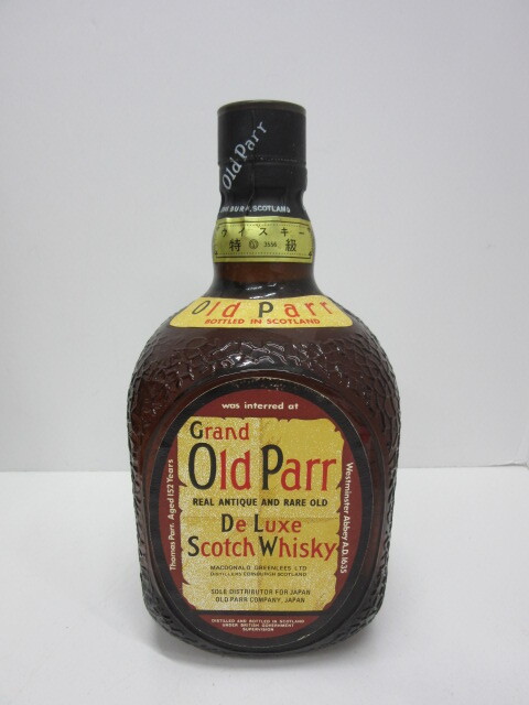 31985 酒祭 洋酒祭 グランド オールドパー Old Parr De Luxe 760ml 43度 未開栓 スコッチウイスキー 古酒 ...