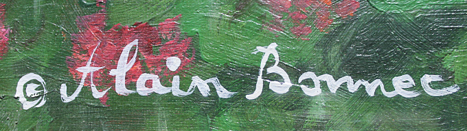 アラン ボネック Alain ＆ Daniel BONNEC サマーガーデン 原画 油彩 40号 直筆サイン 有り(自然、風景画)｜売買された ...