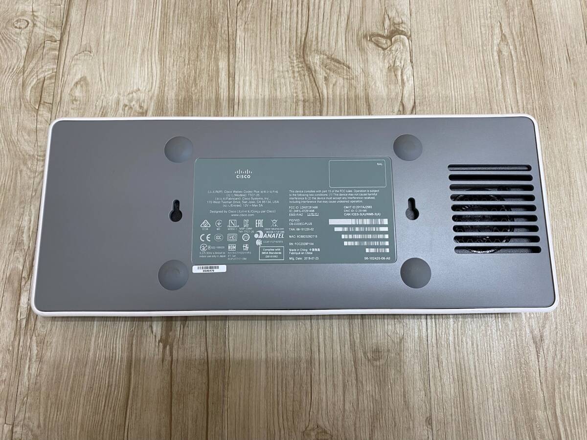 7825-1112-2 通電保証 CISCO シスコ TTC7-25 Webex Codec Plus テレビ会議システム カメラ TTC8 ...