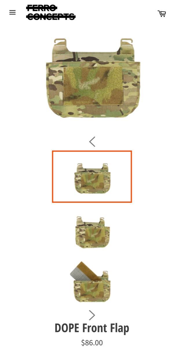 実物 Ferro Concepts Chesty Rig Wide Harness DOPE Front Flap セット multicam ...
