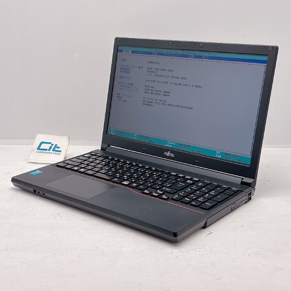 fujitsu lifebook A744/K FMVA07TK1 Core i7-4610M 3.0GHz 8GB 500GB 15.6インチ OS無し ACアダプター欠品 ジャンク扱い ...