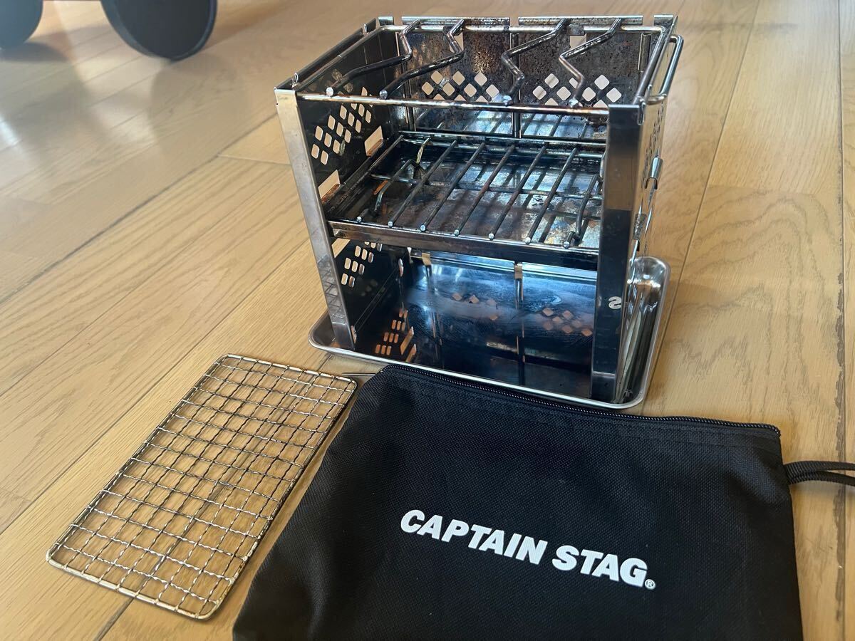 キャプテンスタッグ カマド スマートグリル B6 CAPTAIN STAG 焚き火台(焚き火台)｜売買されたオークション情報、yahooの商品情報をアーカイブ公開 - オークファン ...