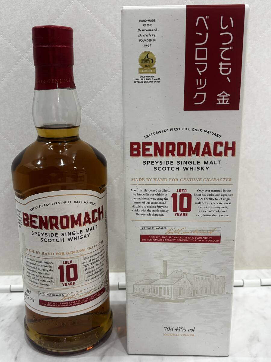 S8765 ベンロマック 10年 箱付 700ml 43% スペイサイド BENROMACH(レミーマルタン)｜売買されたオークション情報 ...