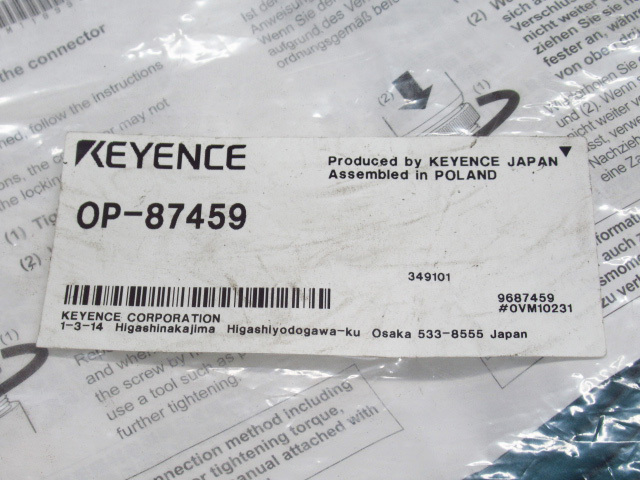 KEYENCE キーエンス OP-87459 イーサネットケーブル M12 4pin-RJ-45 管理7Y0306B-A07(その他)｜売買さ ...