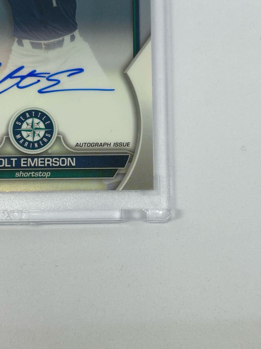Colt Emerson 2023 Topps Bowman Draft Chrome Prospects Refractor ...