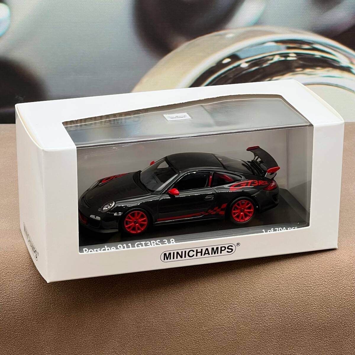 PMA Minichamps 1/43 ポルシェ Porsche 911 997.II GT3 RS 3.8 2009 グレイレッド Gray red decor Limited 704pcs ...